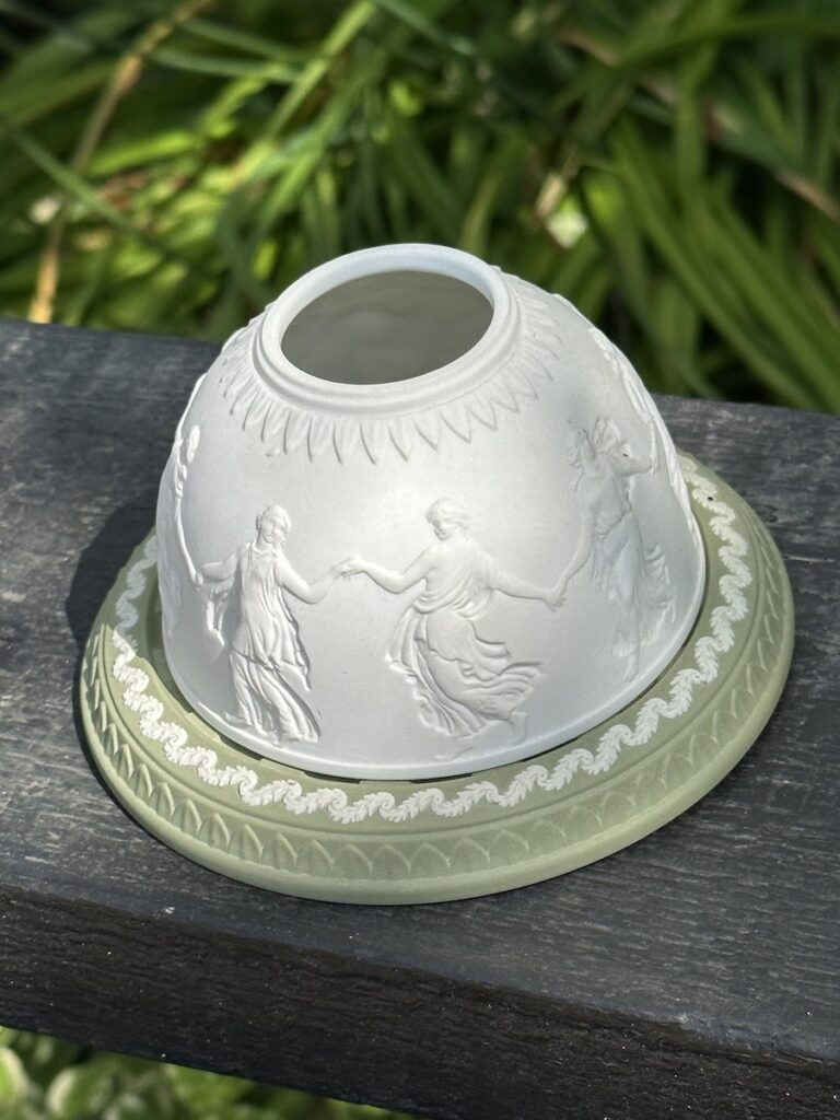 WEDGWOOD ‘Lithophane’ Jasperware Tea Light Holder - The Antiques ...